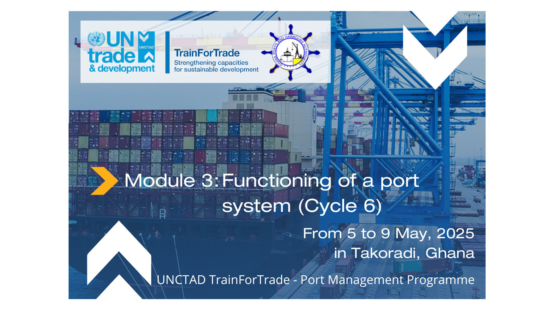 TrainForTrade Modern Port Management Course: Module 3 in Ghana – TrainforTrade